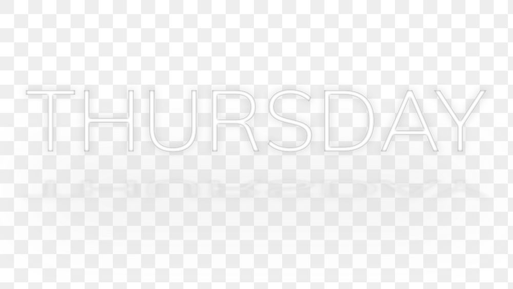 Png Thursday word font neon | Premium PNG - rawpixel