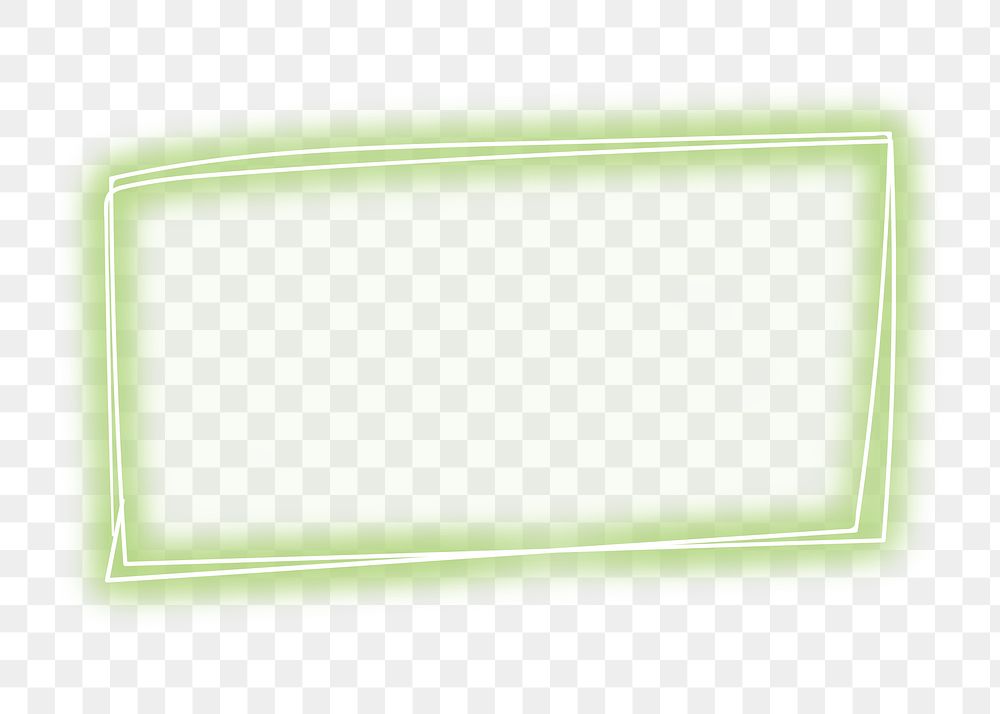 Glowing neon frame design element | Premium PNG - rawpixel