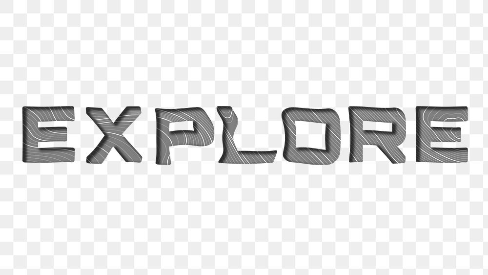 Dark gray explore word topographic | Free PNG Sticker - rawpixel