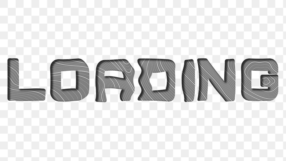 Dark gray loading word topographic | Premium PNG Sticker - rawpixel