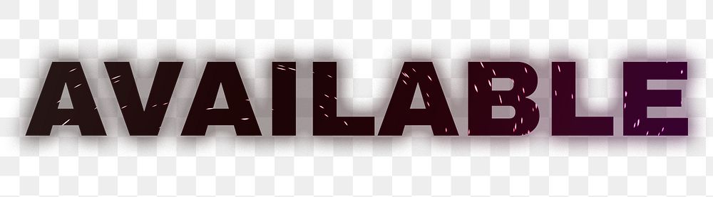 Retro available neon png word | Premium PNG Sticker - rawpixel