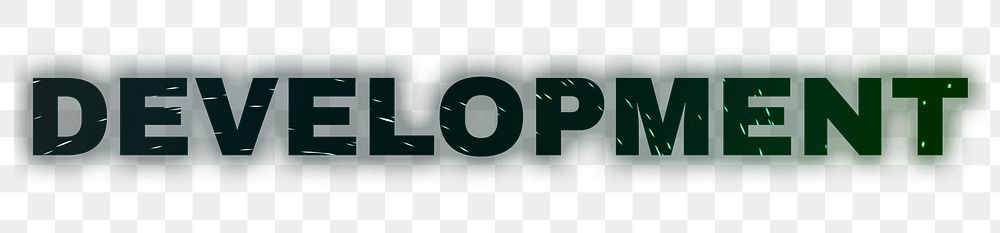 Neon development transparent png text | Free PNG Sticker - rawpixel