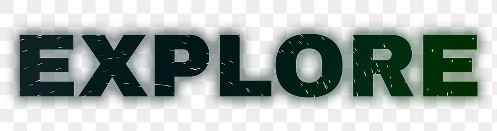 Neon explore transparent png bold | Premium PNG Sticker - rawpixel