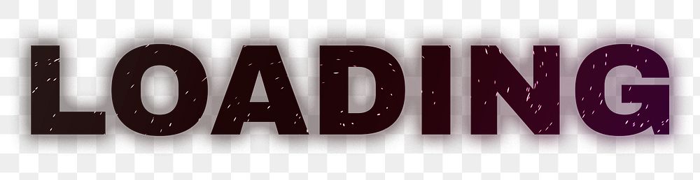 Transparent png loading neon text | Premium PNG Sticker - rawpixel