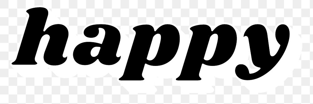 Bold happy 3D retro png | Premium PNG - rawpixel