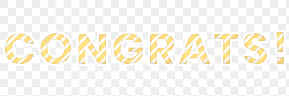 Congrats png candy cane font | Premium PNG Sticker - rawpixel