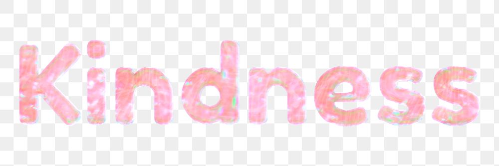 Pastel kindness word png sticker | Free PNG Sticker - rawpixel
