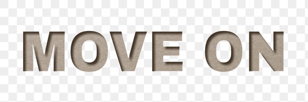 Paper cut move word png | Premium PNG - rawpixel