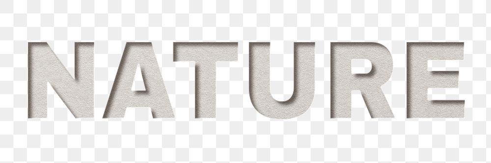 Nature word png clipart paper | Premium PNG Sticker - rawpixel