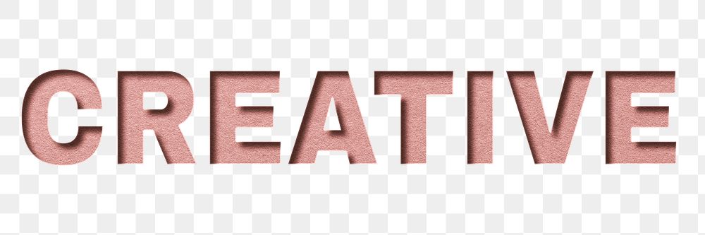 Paper cut creative word png | Free PNG Sticker - rawpixel