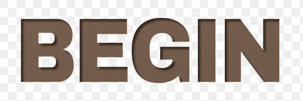 Png text begin typeface paper | Premium PNG Sticker - rawpixel