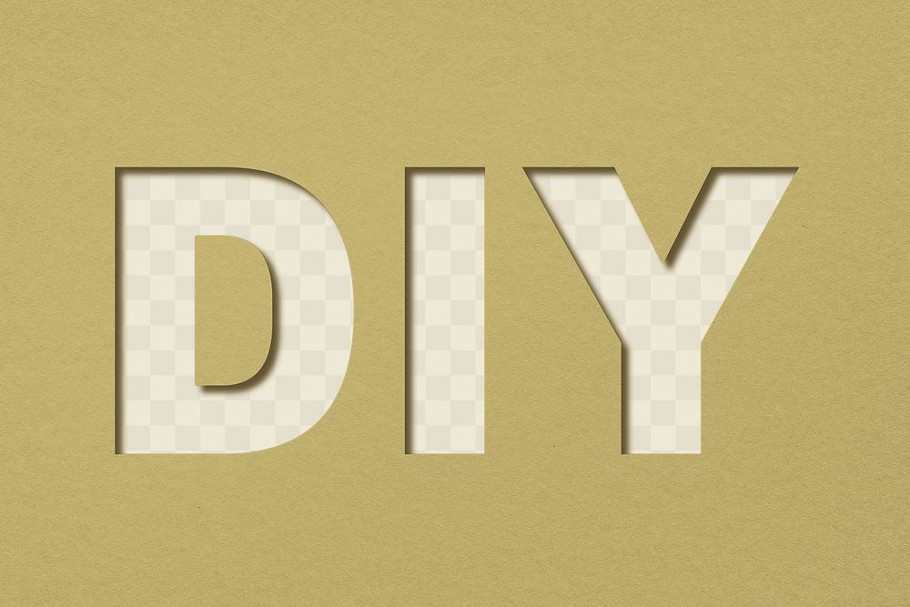 Png word DIY paper cut | Premium PNG - rawpixel