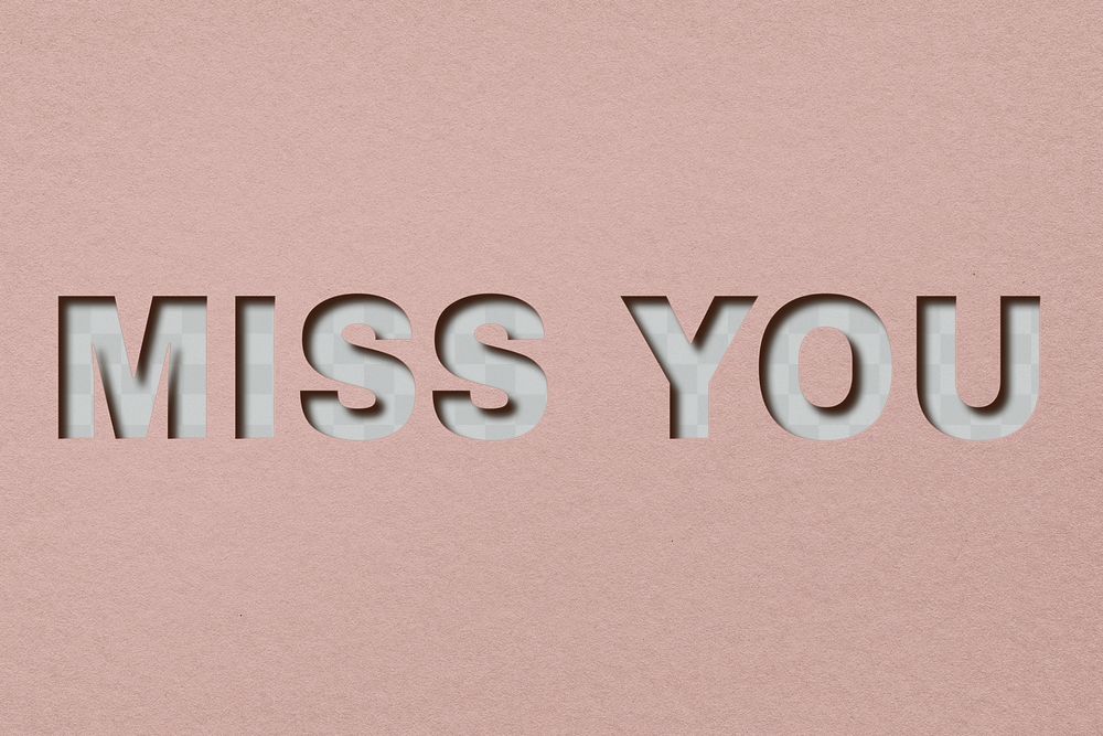 Png word miss you paper | Premium PNG - rawpixel