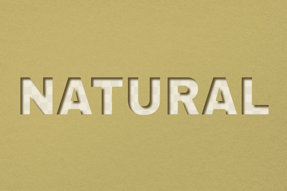 Png word natural paper cut | Premium PNG - rawpixel