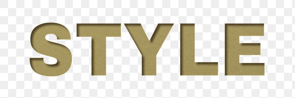 Png word style paper cut | Premium PNG Sticker - rawpixel