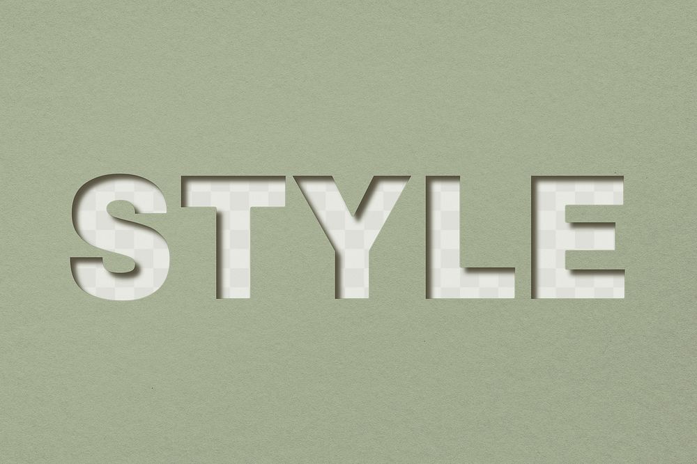 Png word style paper cut | Free PNG - rawpixel