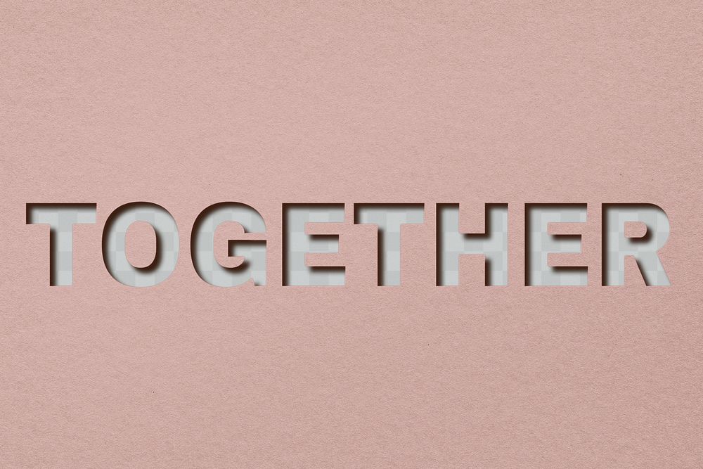 Png text together typeface paper | Premium PNG - rawpixel