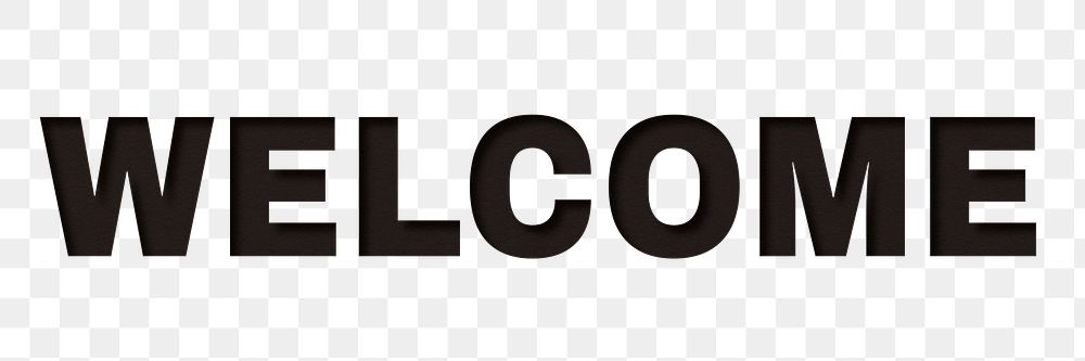 Png word welcome bold font | Premium PNG Sticker - rawpixel