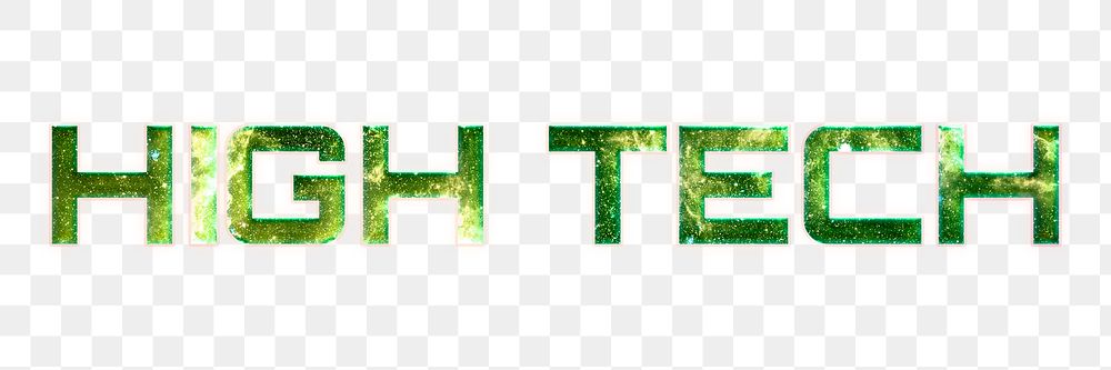 HIGH TECH text png typography | Premium PNG Sticker - rawpixel