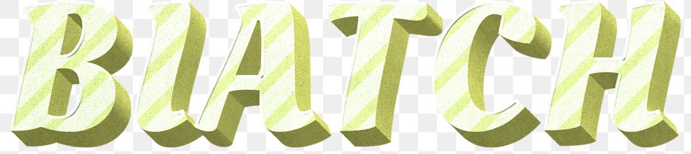Png biatch word striped font | Premium PNG - rawpixel