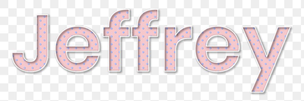 Png male name Jeffrey typography | Premium PNG Sticker - rawpixel