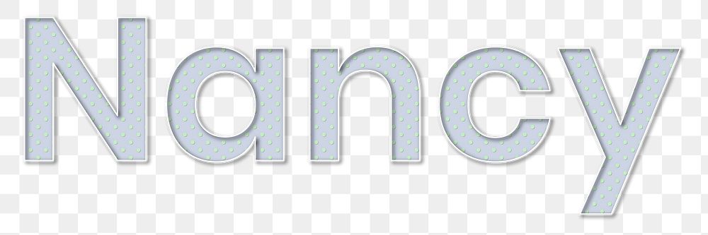Nancy female name typography png | Free PNG Sticker - rawpixel