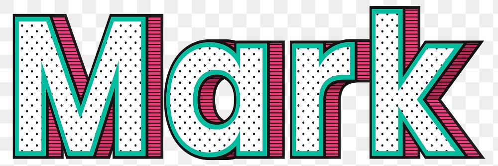 Mark male name png retro | Premium PNG Sticker - rawpixel