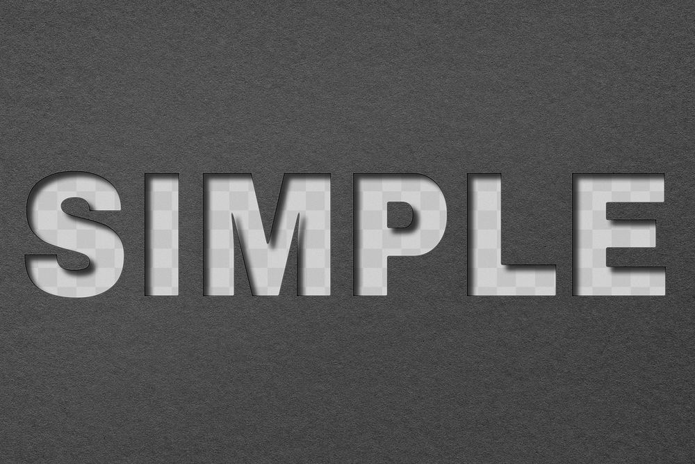 Png paper cut simple word | Premium PNG - rawpixel