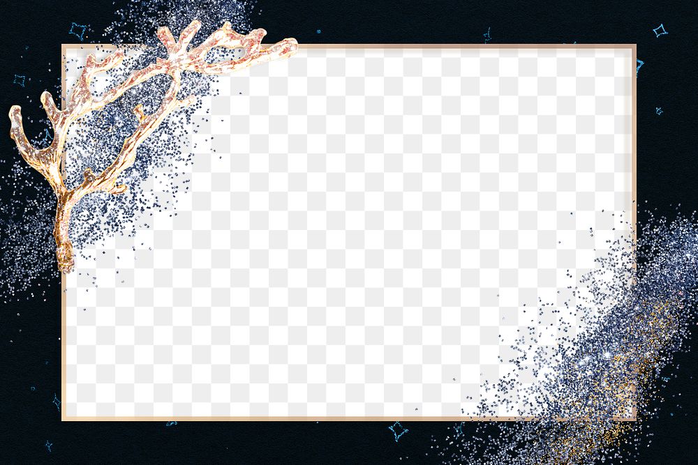 Sparkly frame png textured background | Premium PNG - rawpixel