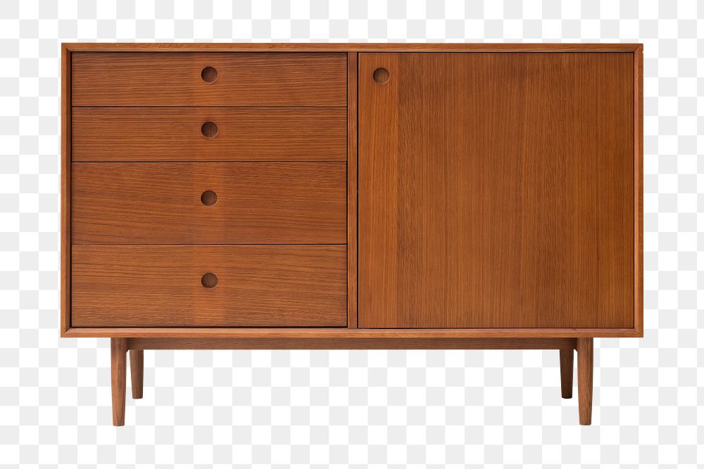 Vintage sideboard png mockup mid | Premium PNG - rawpixel