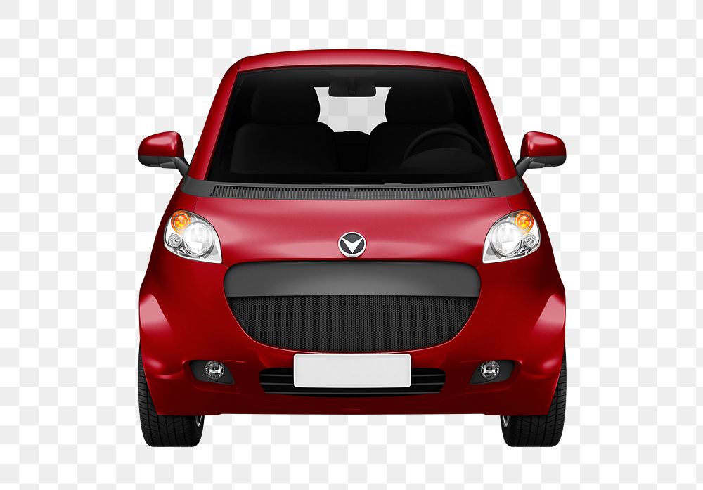 Front view of a red | Free PNG Sticker - rawpixel