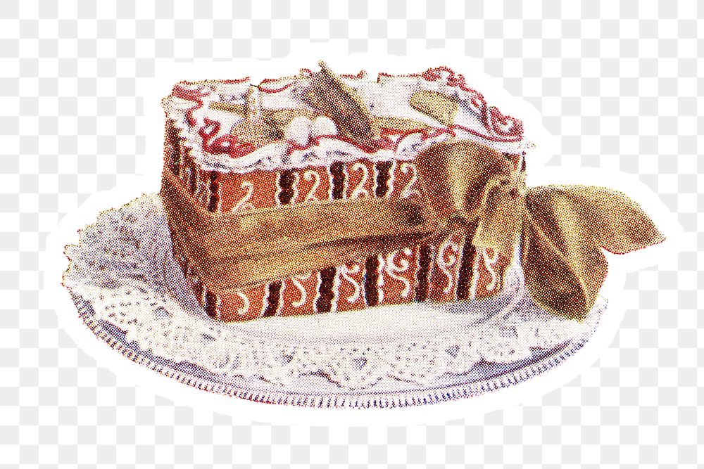 Hand drawn fancy cake ribbon | Premium PNG Sticker - rawpixel