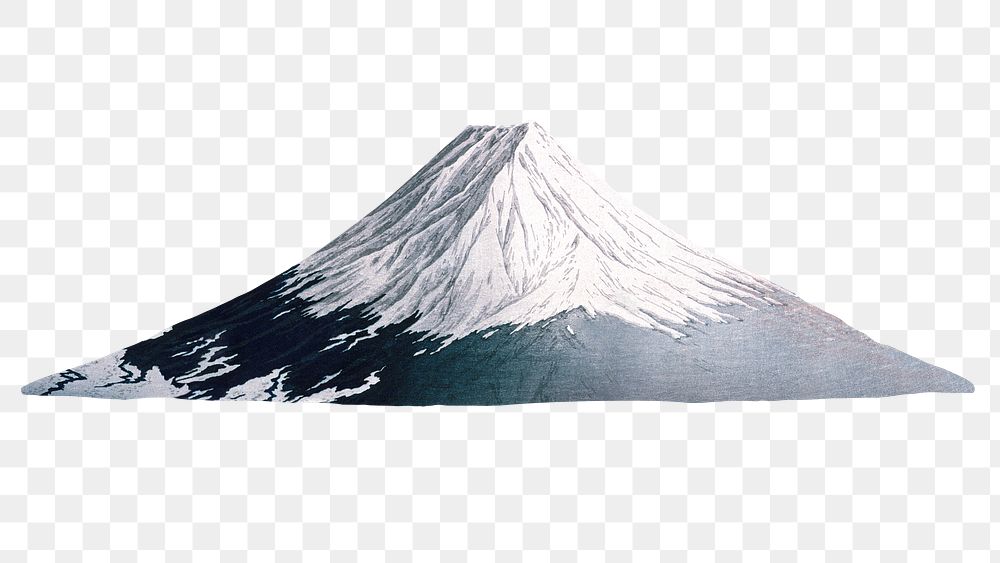 Mount Fuji png sticker Hokusai's | Premium PNG - rawpixel