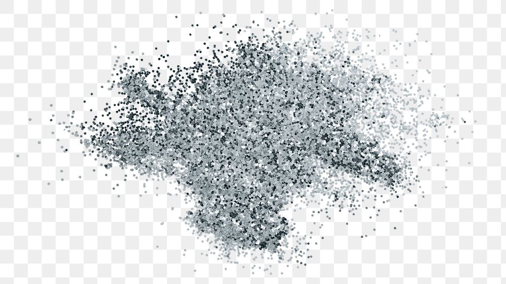 Dusty silver particles pattern background | Premium PNG Sticker - rawpixel