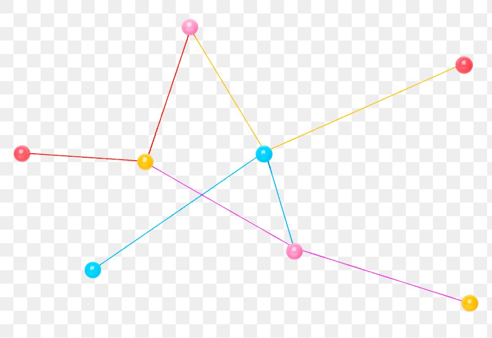 Connecting dots png, network sticker, | Premium PNG Sticker - rawpixel