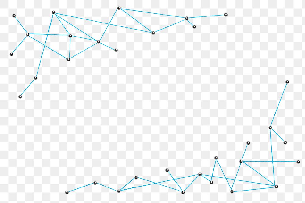 Technology png frame, abstract connection | Premium PNG - rawpixel