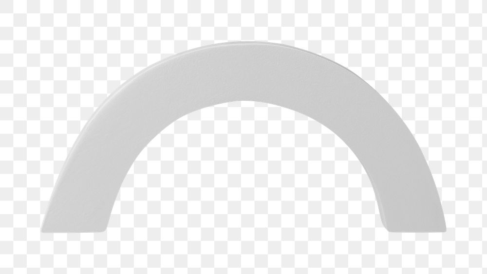 Gray arch png, geometric shape | Premium PNG Sticker - rawpixel