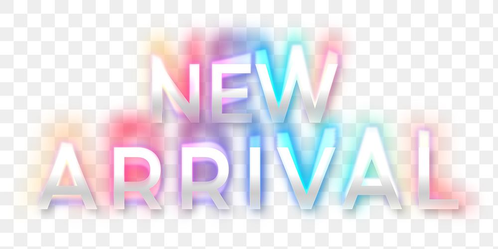 New Arrival PNG lettering, psychedelic | Premium PNG - rawpixel