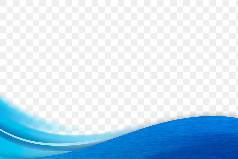 Blue curve frame template design | Premium PNG - rawpixel