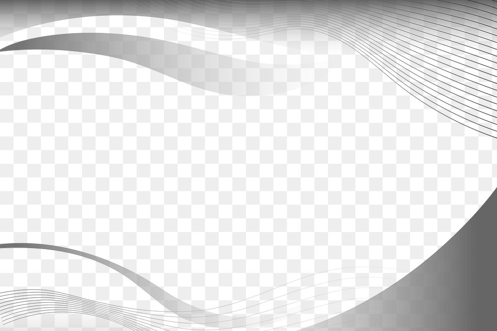 Gray curve frame template design | Premium PNG - rawpixel
