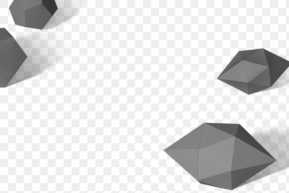 3D dark gray elongated hexagonal | Premium PNG - rawpixel