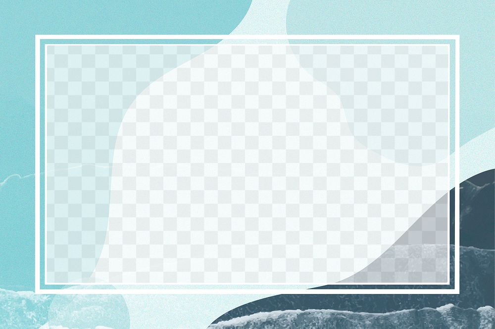 Blue rectangular frame png background | Premium PNG - rawpixel