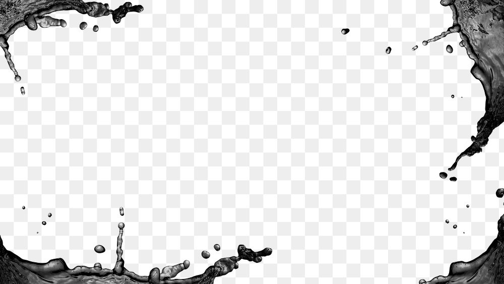Oil spill frame design element | Premium PNG - rawpixel