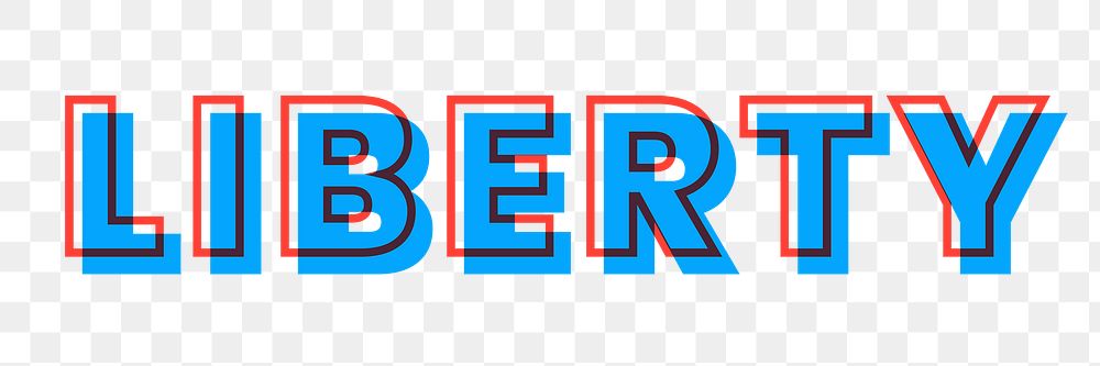 Png liberty message multiply font | Premium PNG Sticker - rawpixel