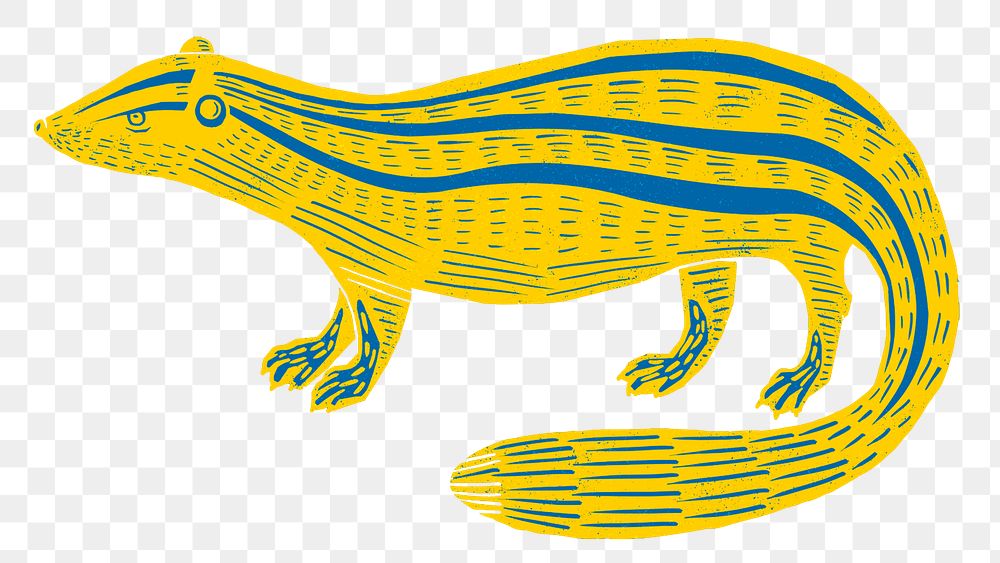 Yellow skunk animal png sticker | Premium PNG Sticker - rawpixel