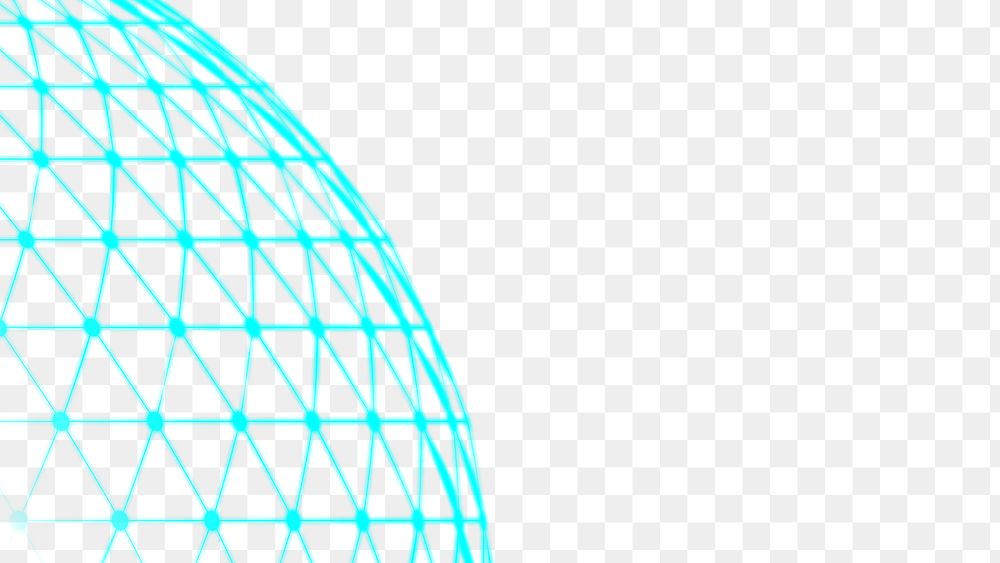 Blue globe png digital grid | Free PNG - rawpixel