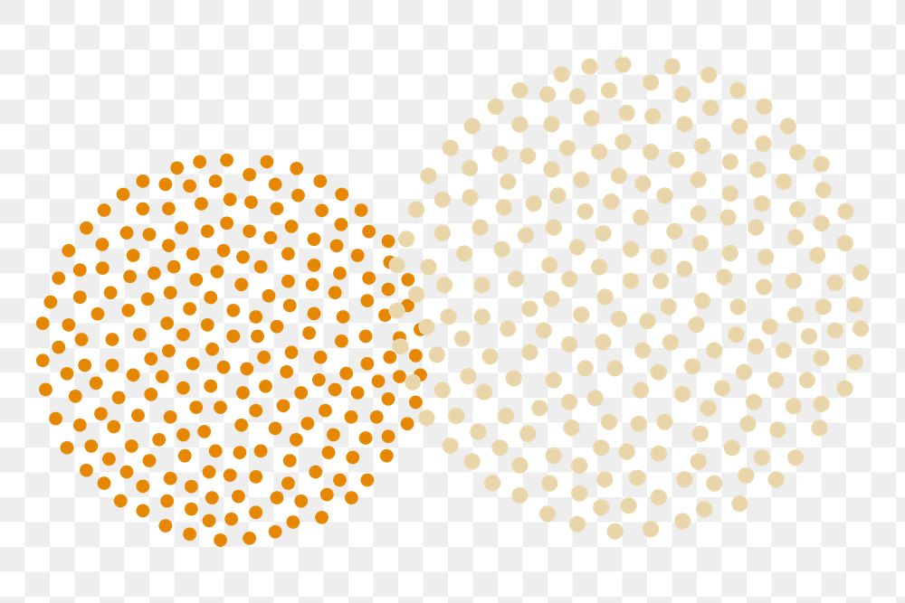 Dotted circle design png sticker | Premium PNG Sticker - rawpixel