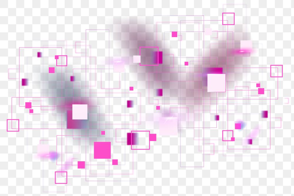 Pink neon geometric shapes png | Premium PNG - rawpixel