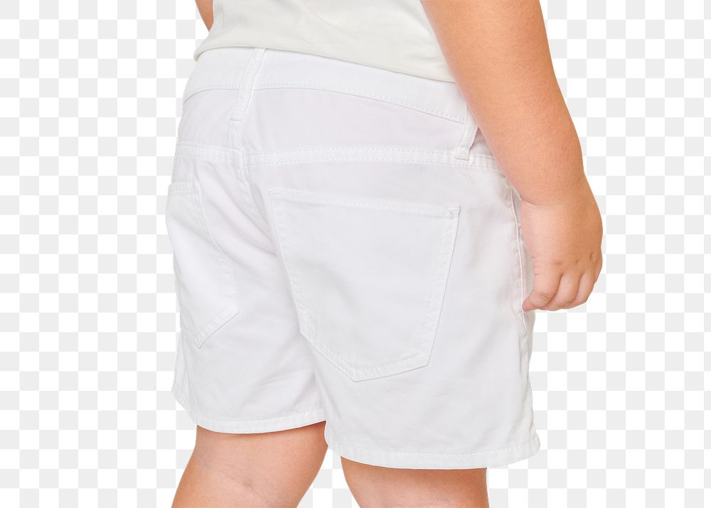 Child's white shorts png mockup | Premium PNG Sticker - rawpixel