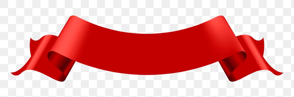 Red Ribbon PNG, transparent label | Premium PNG Sticker - rawpixel